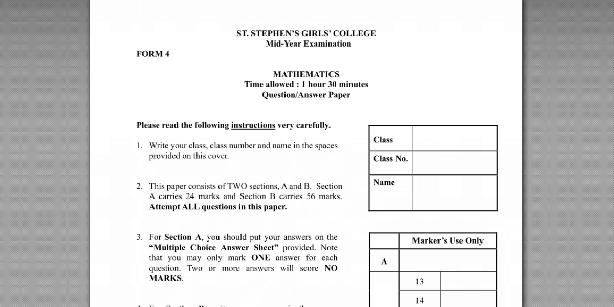 Form 4 Maths Exam (18-19期中) » 聖士提反女中 » 高中試卷 » 齊齊溫